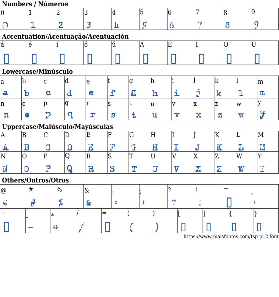 Tsp pi 2: Baixar Fonte Grátis | MaisFontes