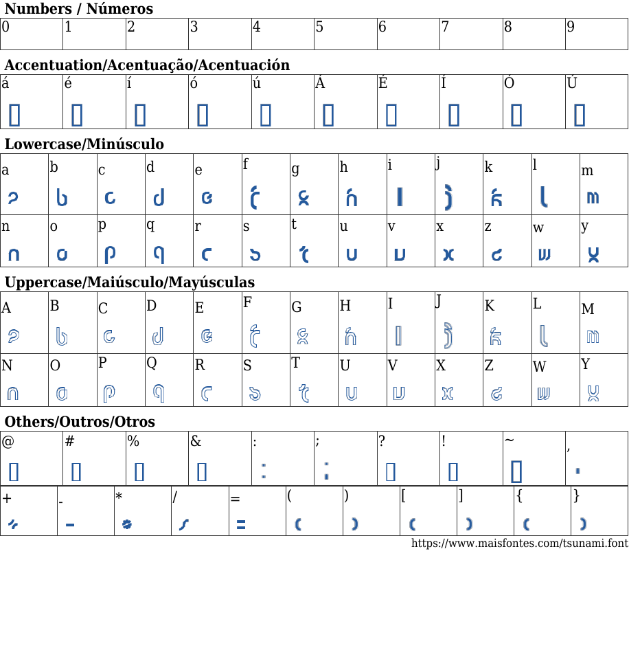 Tsunami: Free Font Download | MaisFontes