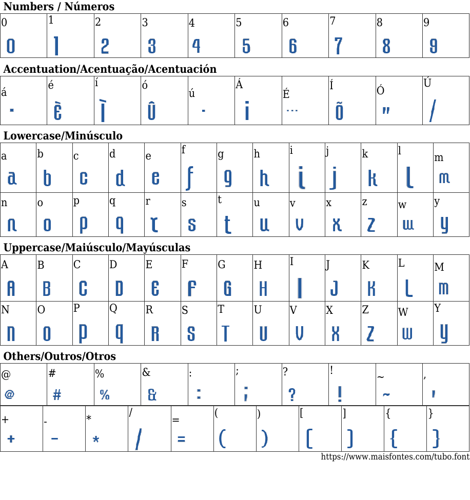 Tubo: Free Font Download | MaisFontes
