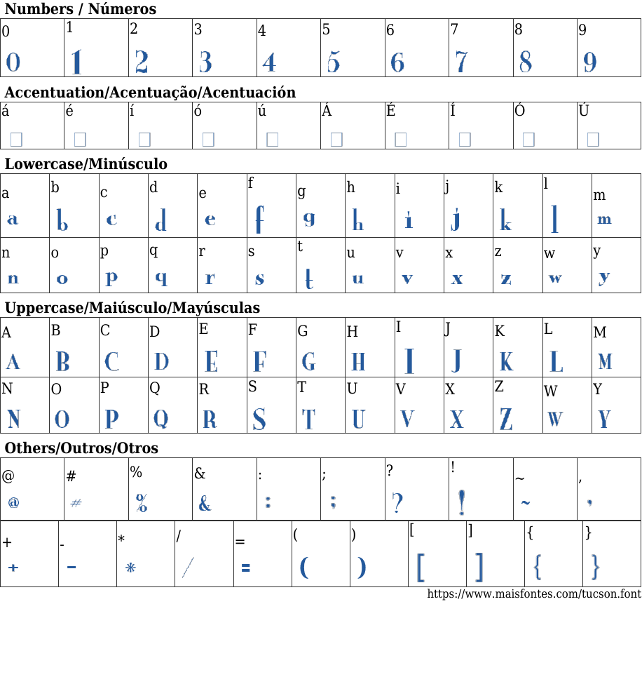 Tucson: Free Font Download | MaisFontes