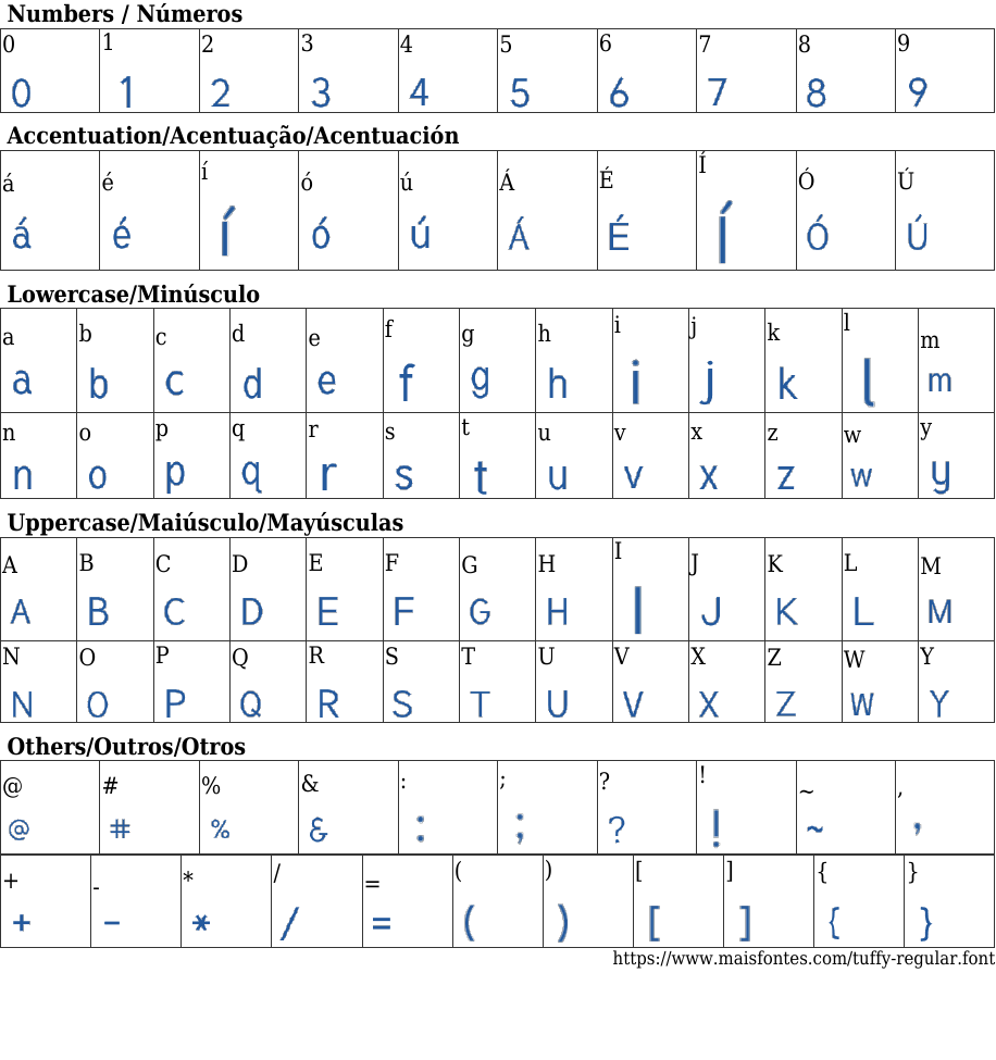 Tuffy Regular Font: Free Download | MaisFontes