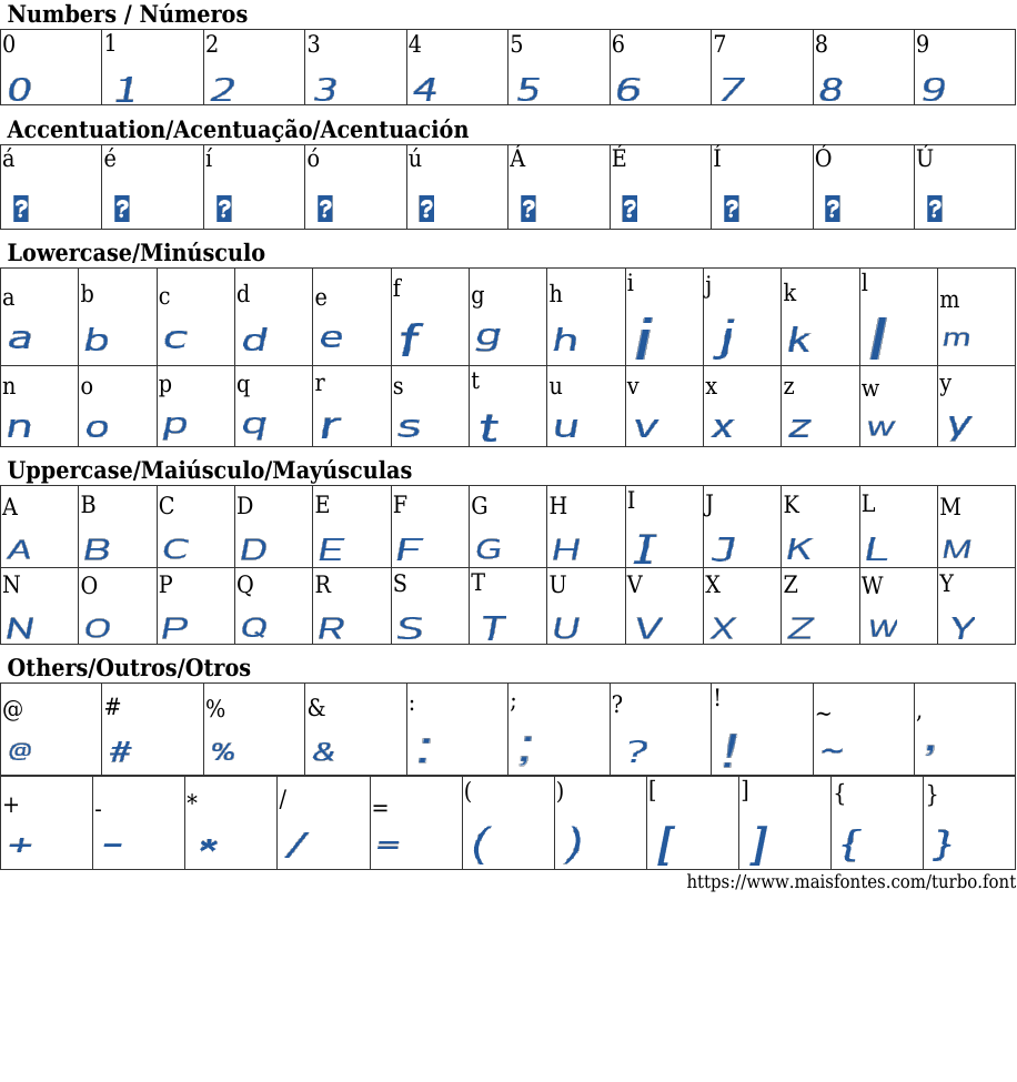 Turbo: Free Font Download | MaisFontes