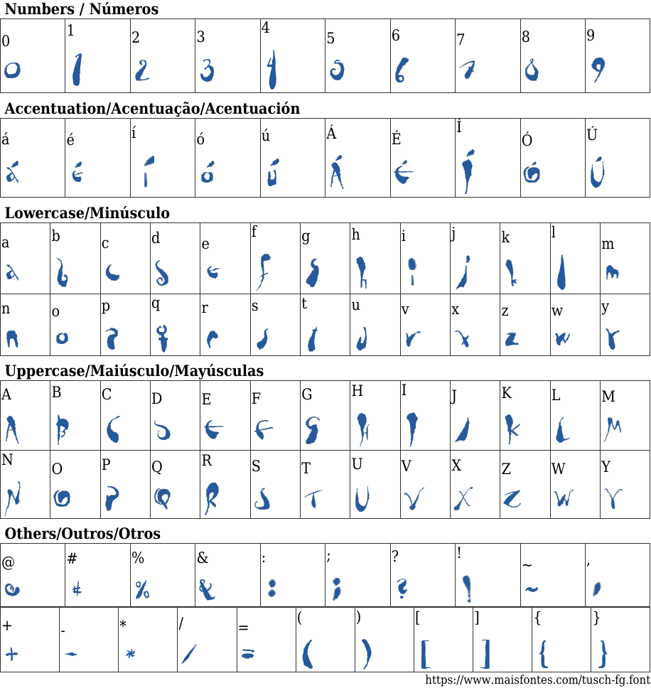 Tusch FG: Free Font Download | MaisFontes