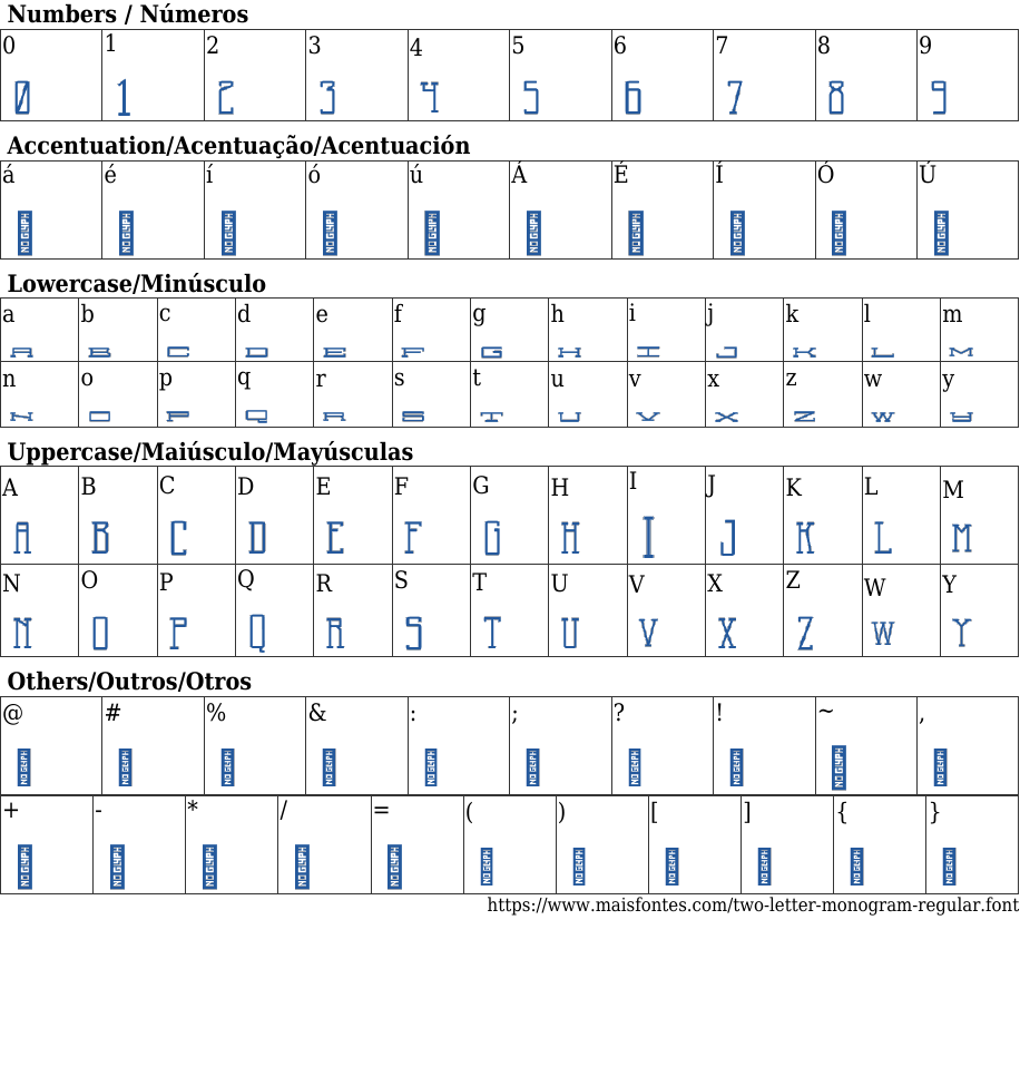Two Letter Monogram Regular: Download Free Font | MaisFontes