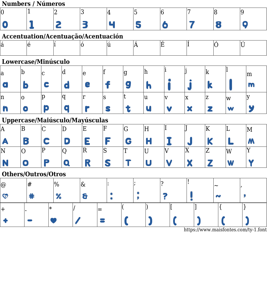 TY: Free Font Download | MaisFontes