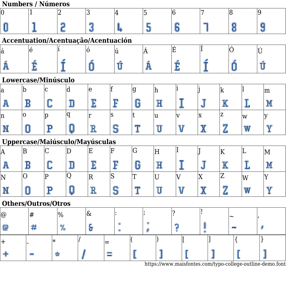 Typo College Outline: Free Font Download | MaisFontes