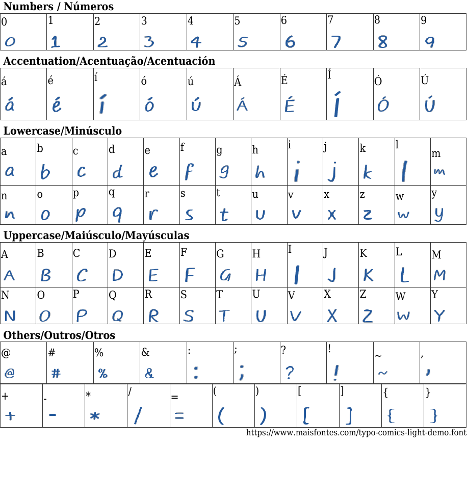 TYPO COMICS Light: Baixar Fonte Grátis | MaisFontes