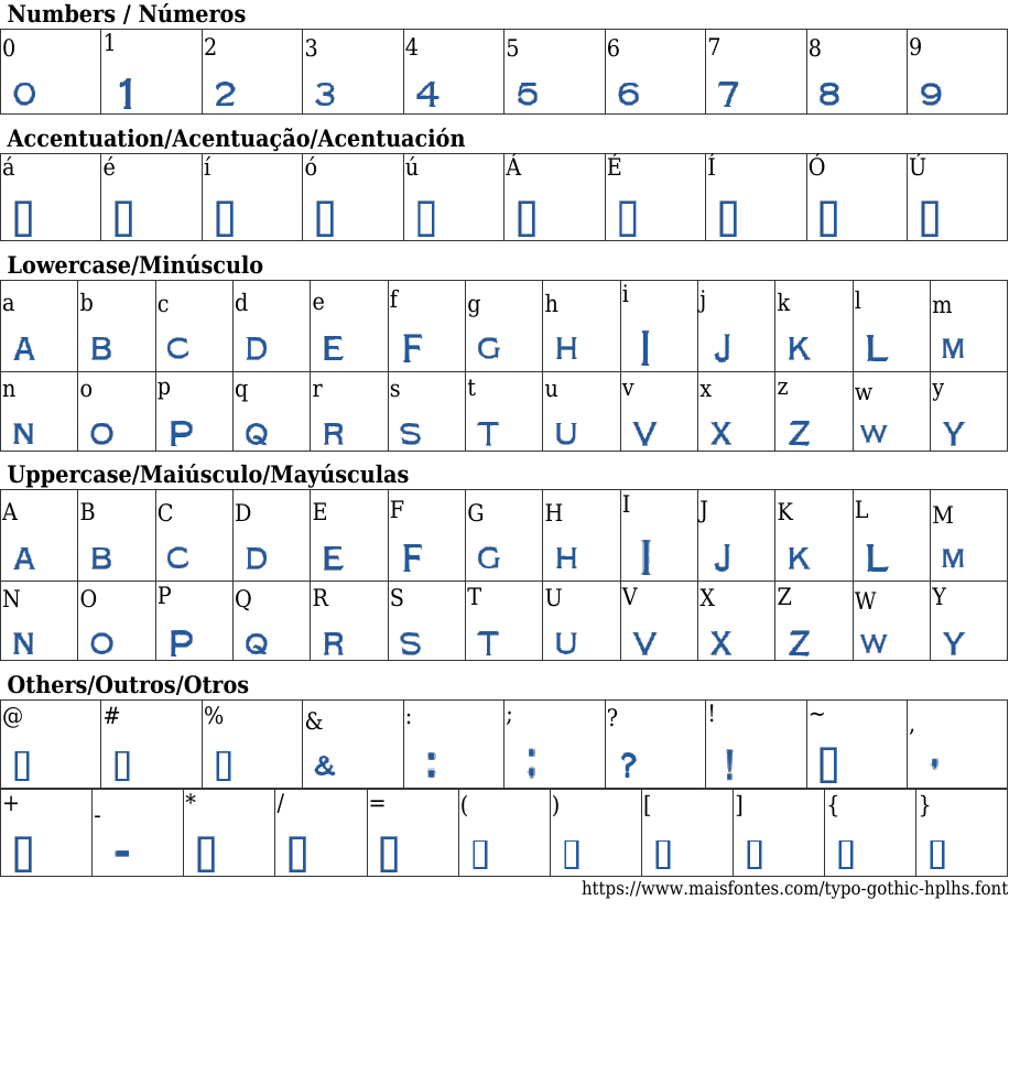 Typo Gothic HPLHS: Baixar Fonte Grátis | MaisFontes