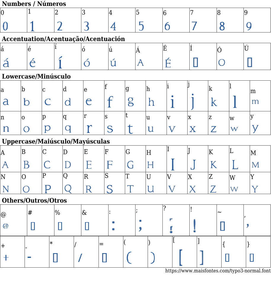 Typo 3 Normal: Free Font Download | MaisFontes