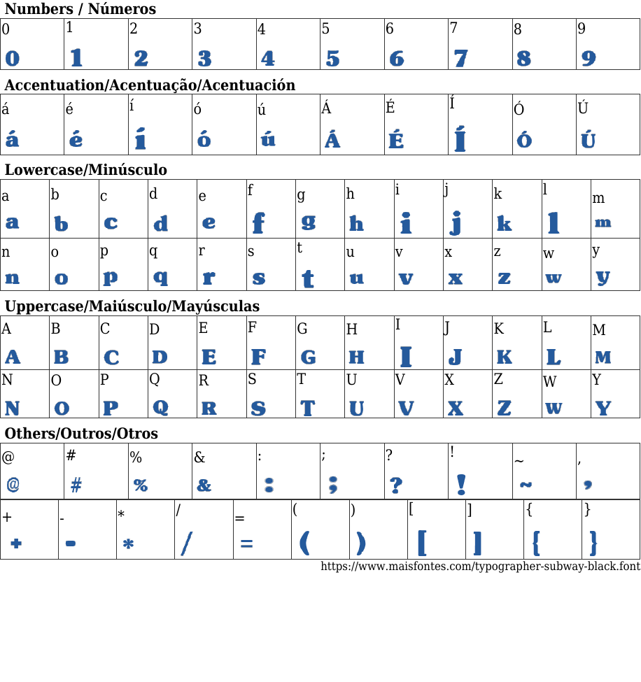 Typographer Subway Black: Descargar Fuente Gratis | MaisFontes