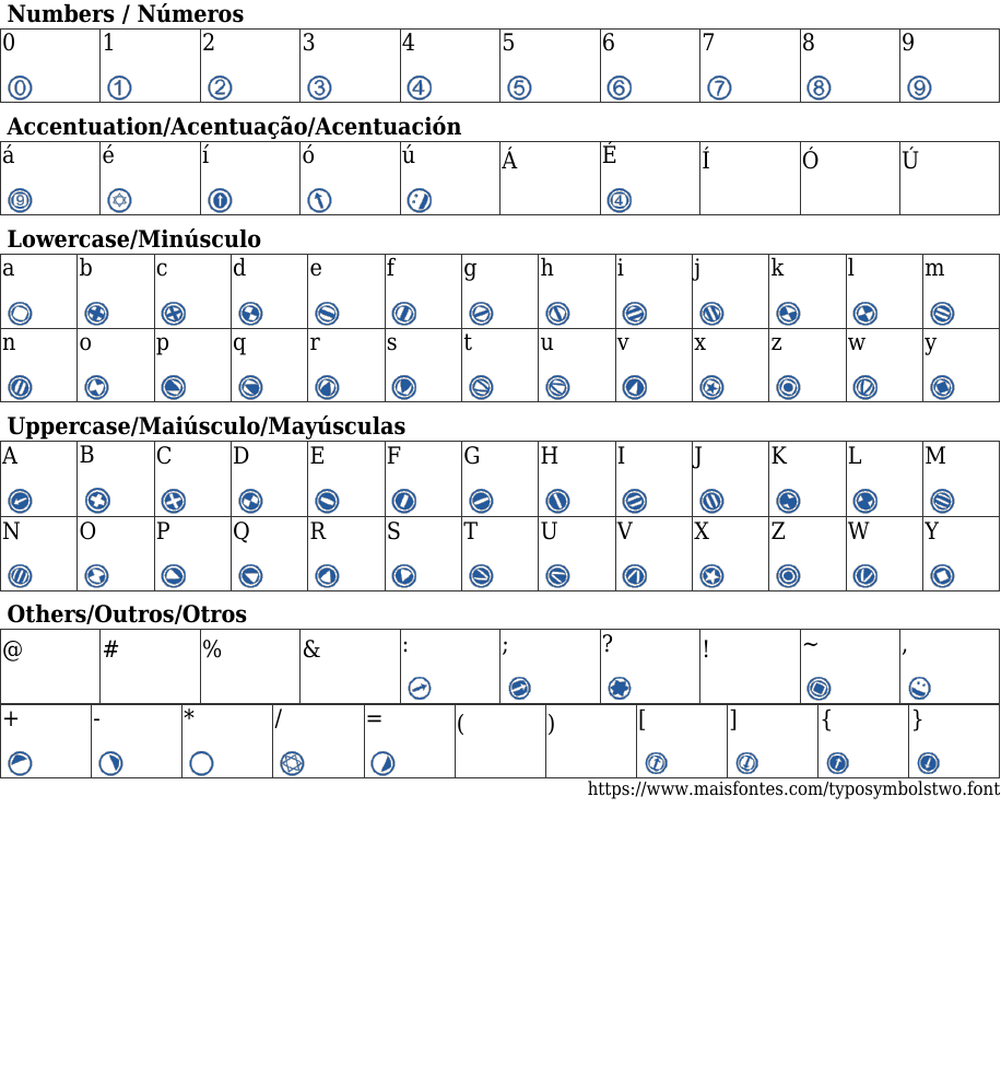 TypoSymbols Two: Free Font Download | MaisFontes
