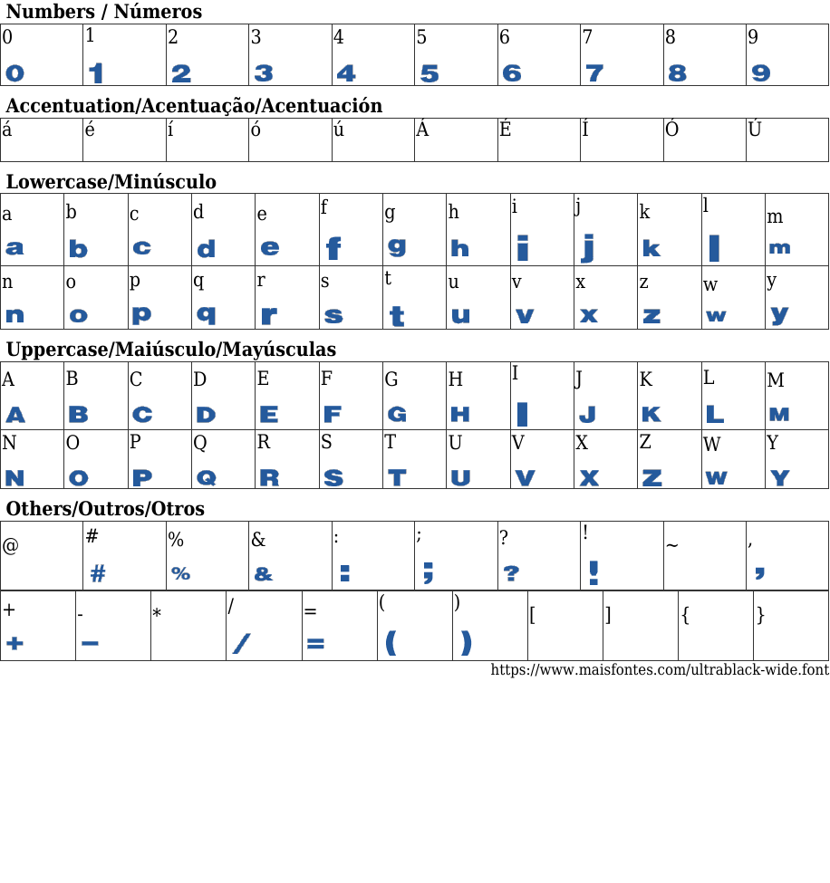 Ultra Black Wide: Free Font Download | MaisFontes