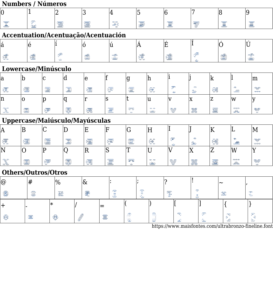 Ultra Bronzo Fineline: Free Font Download | MaisFontes