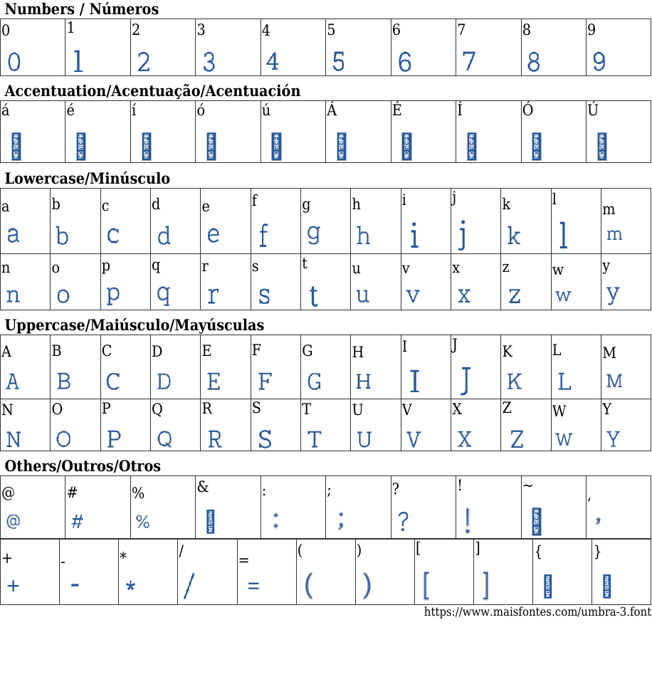 Umbra Monoline: Free Font Download | MaisFontes