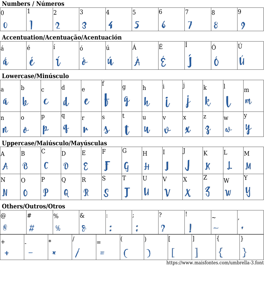 Umbrella Amazing: Free Font Download | MaisFontes