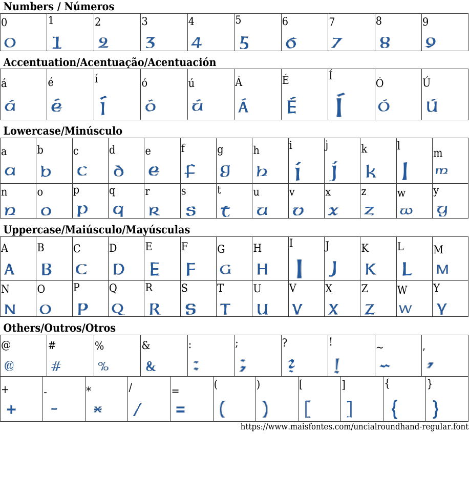 Uncial Roundhand Regular: Free Font Download | MaisFontes