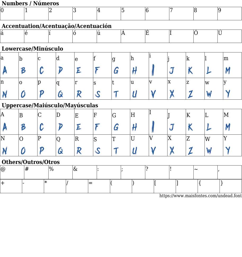 Undead: Free Font Download | MaisFontes