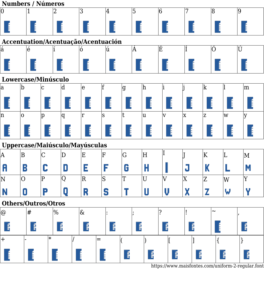 UNIFORM WIDE ALTERNATE: Free Font Download | MaisFontes