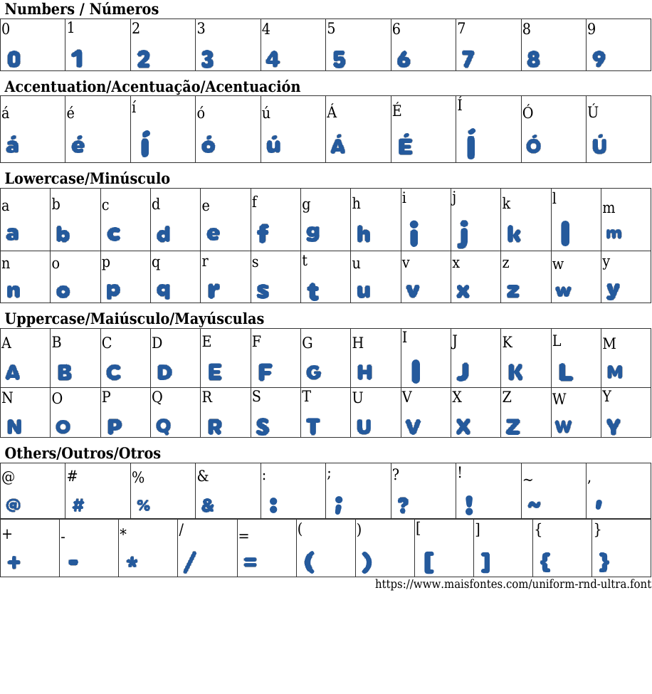 Uniform Rounded Ultra Font: Free Download | MaisFontes