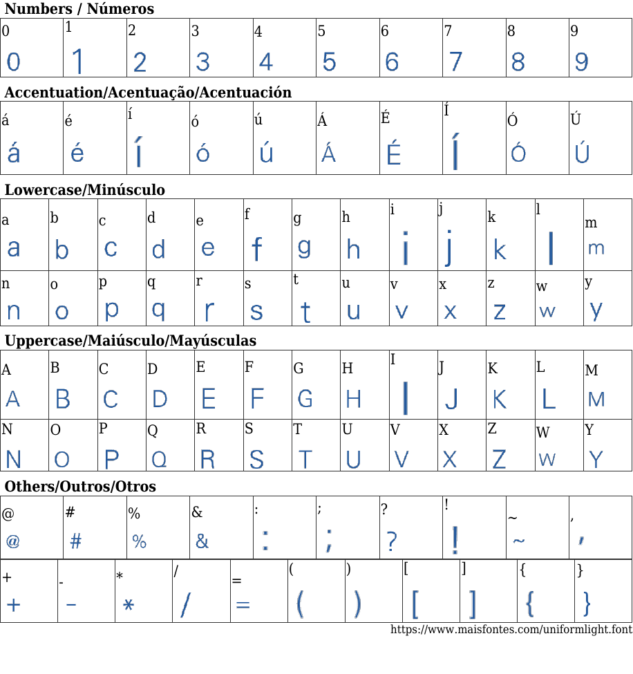 Uniform Light: Free Font Download | MaisFontes