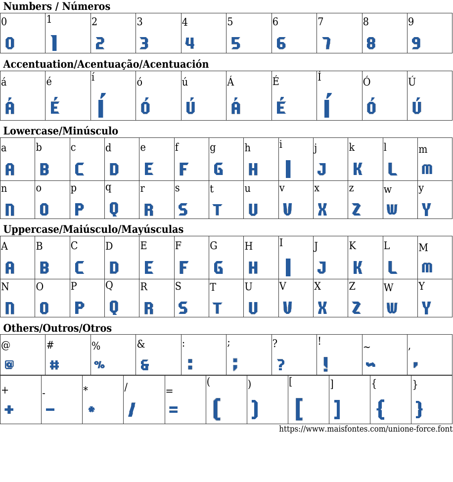 Unione Force Font: Free Download | MaisFontes