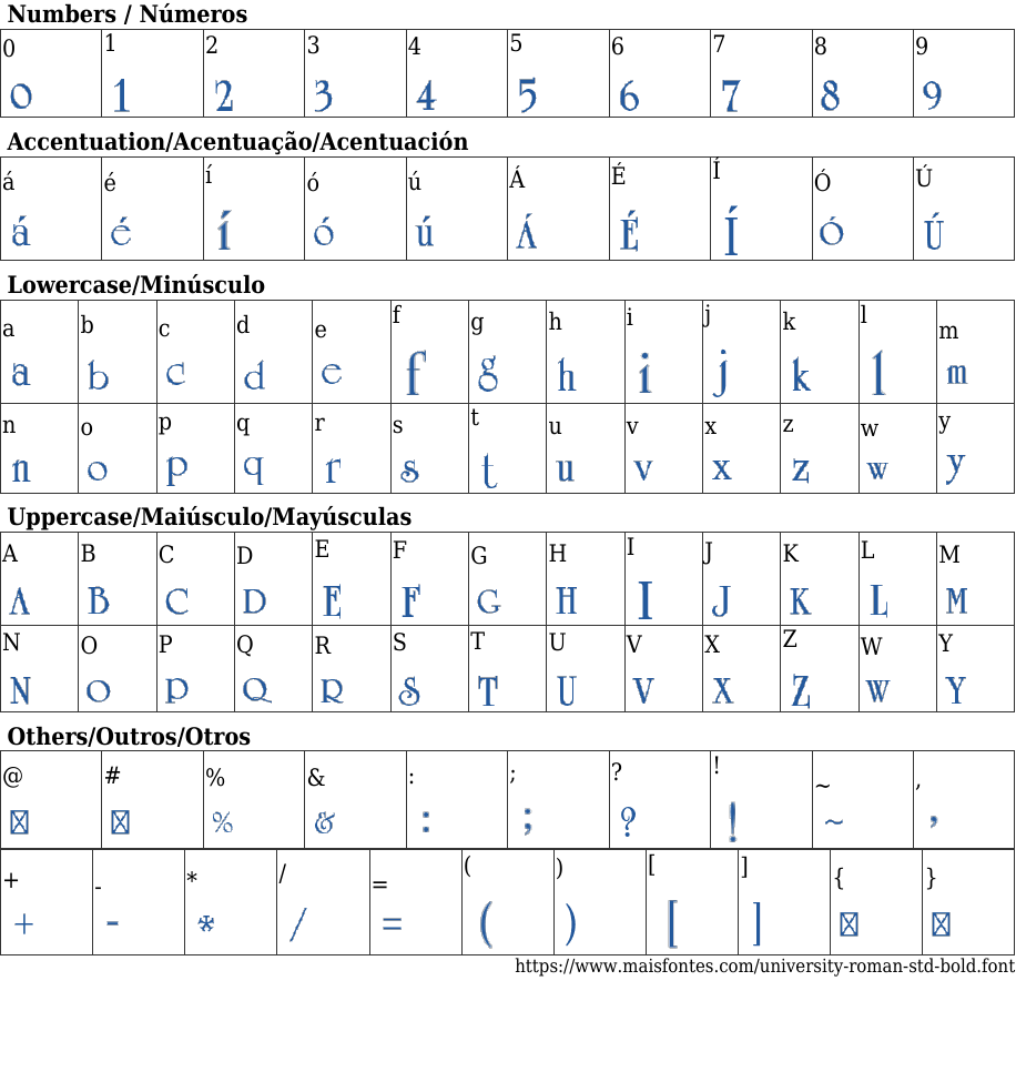 University Roman Std Bold: Free Font Download | MaisFontes