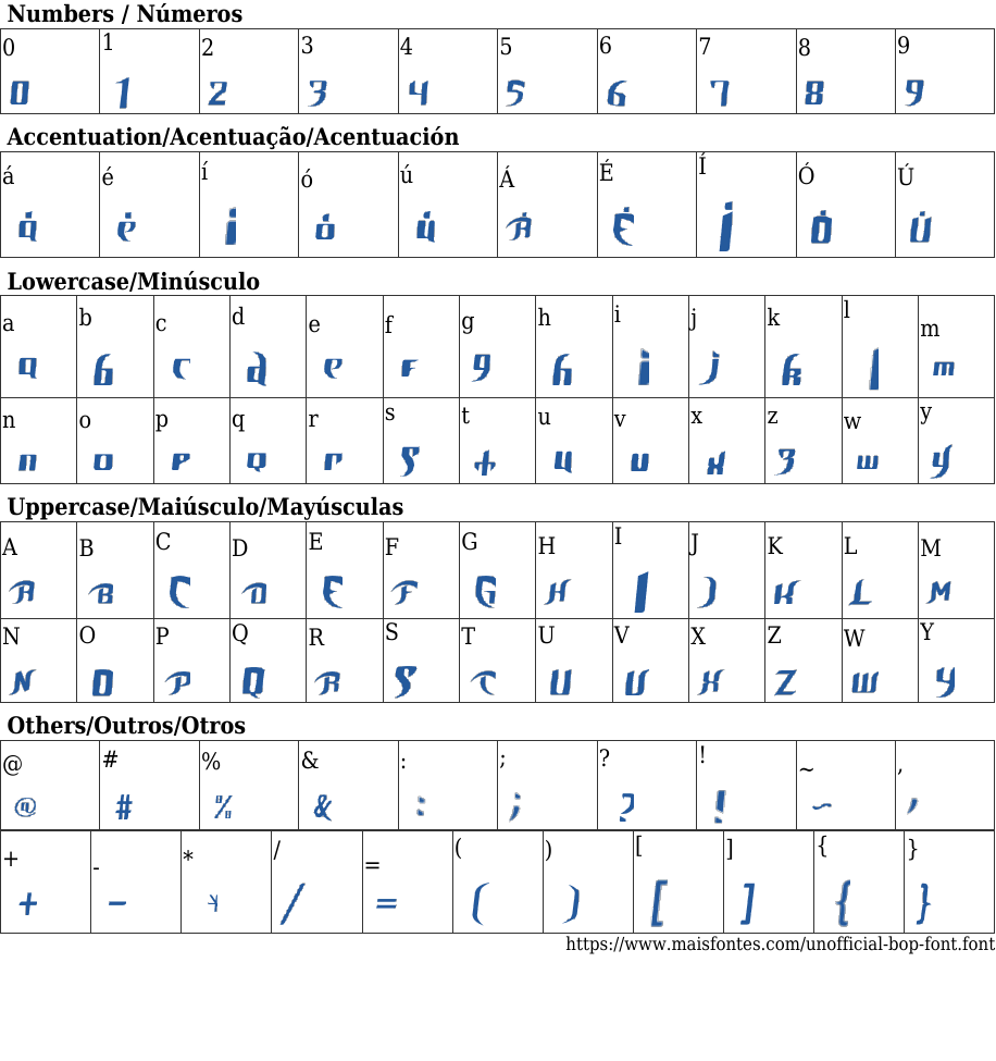 Unofficial BoP: Free Font Download | MaisFontes