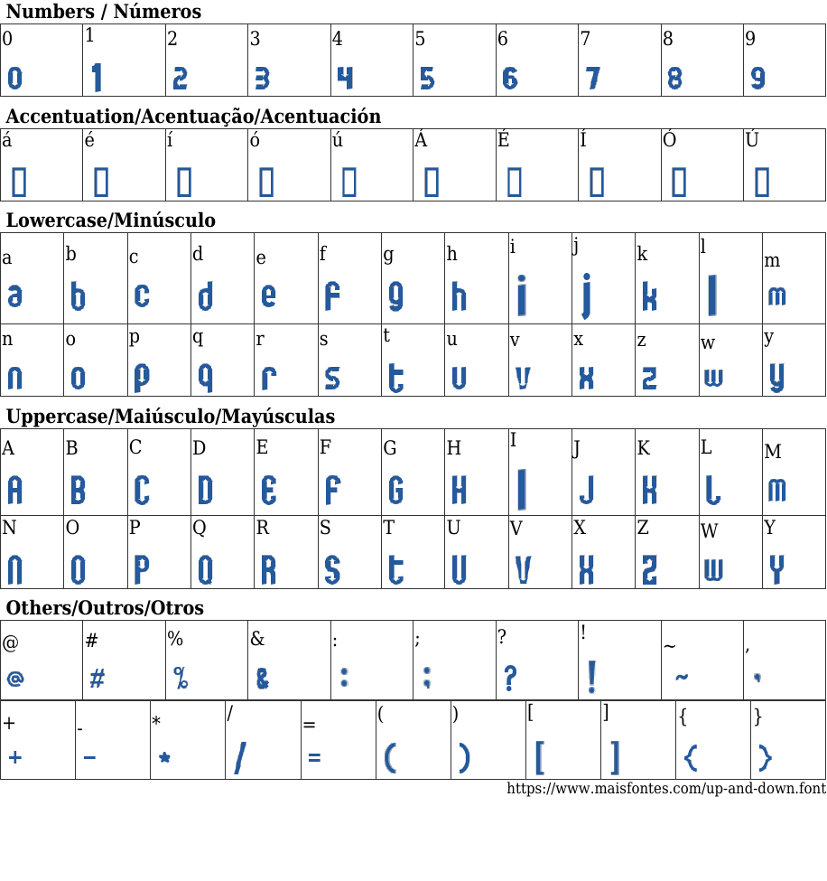Up and down Font: Free Download | MaisFontes