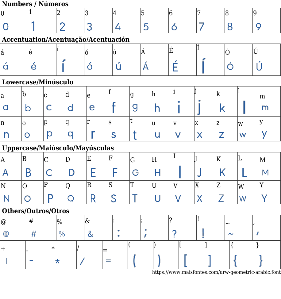Geometric Arabic: Free Font Download | MaisFontes