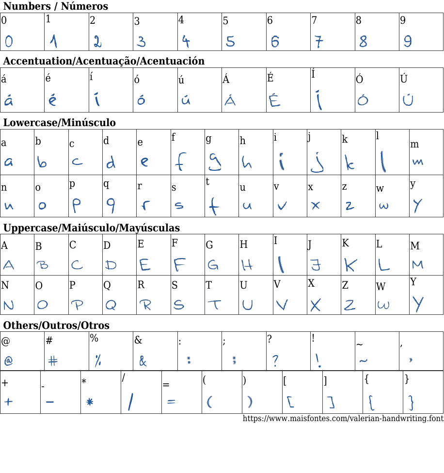 Valerian Handwriting: Free Font Download | MaisFontes