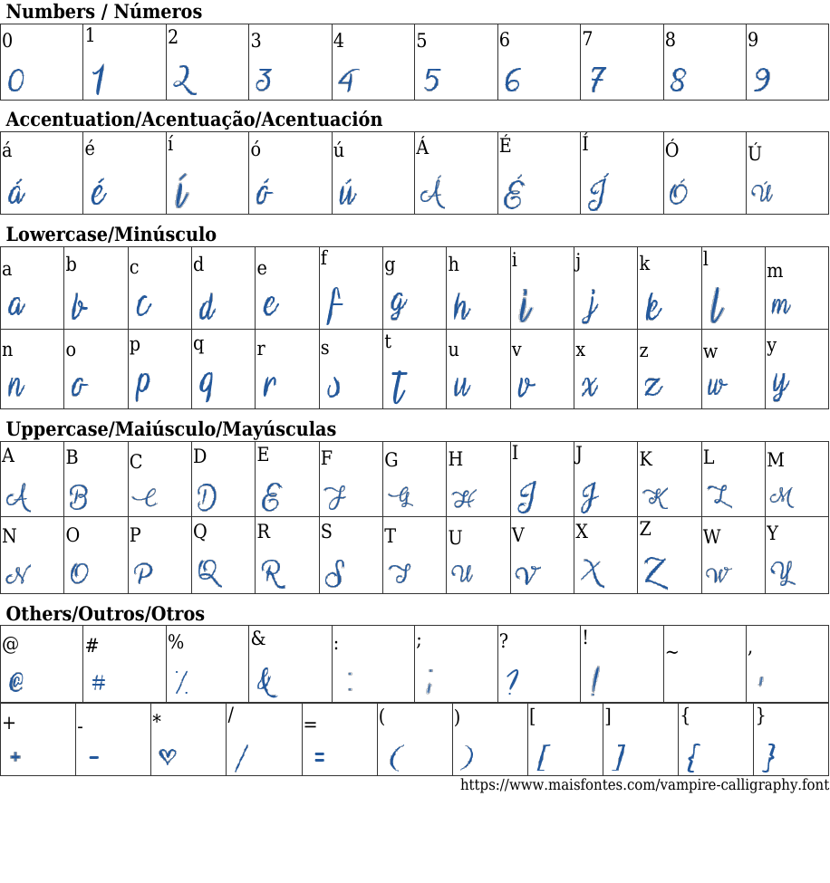 Vampire Calligraphy: Baixar Fonte Grátis | MaisFontes