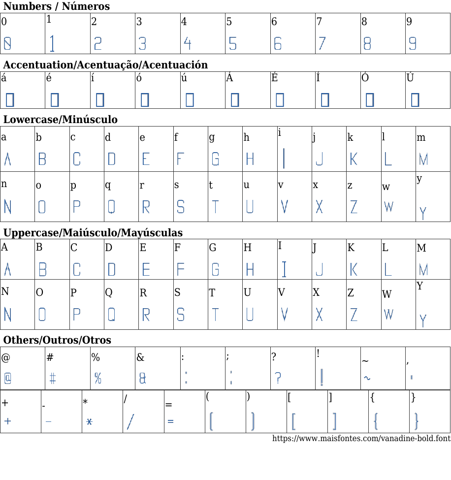 Vanadine Bold: Baixar Fonte Grátis | MaisFontes