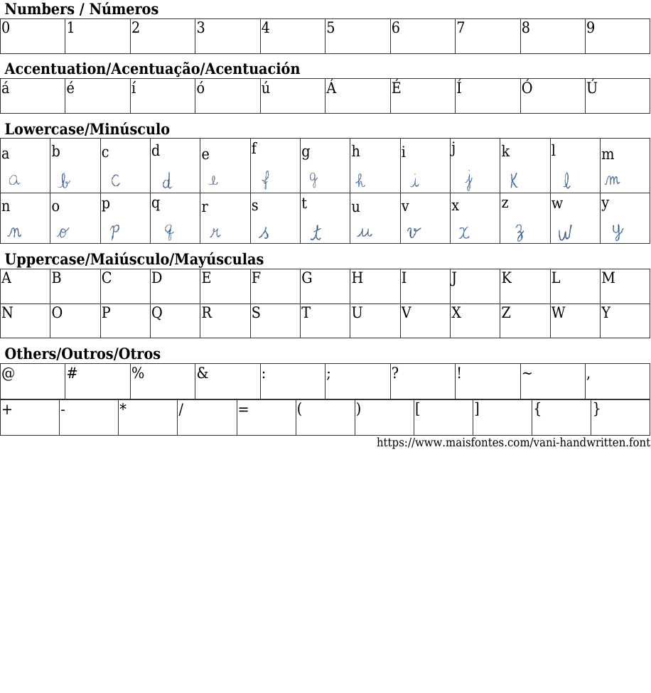 vani handwritten lowercase: Baixar Fonte Grátis | MaisFontes