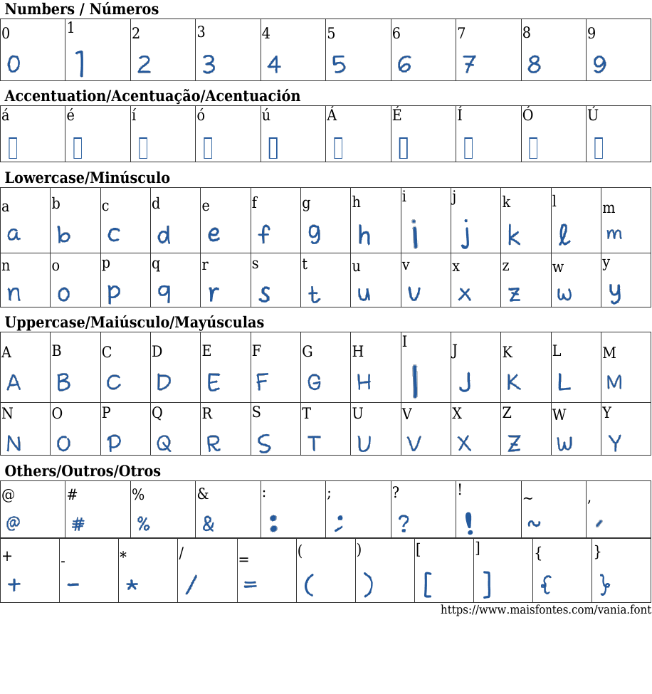 Vania Font: Free Download | MaisFontes