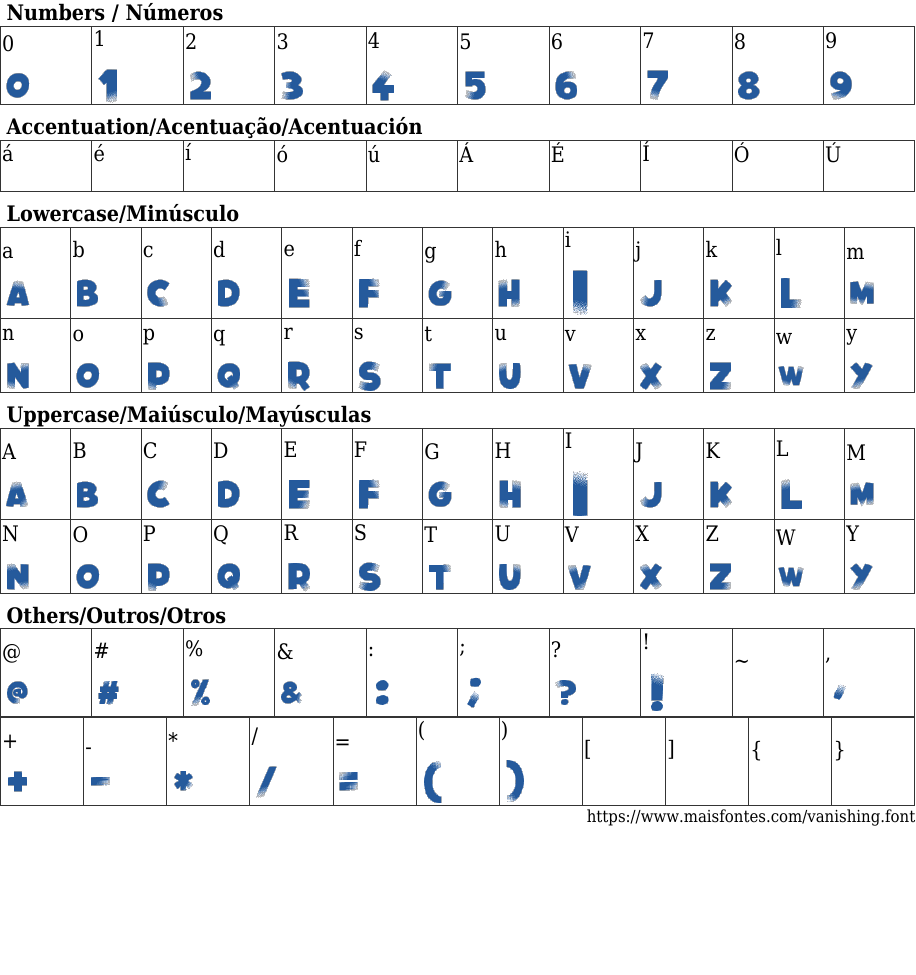 Vanishing: Free Font Download | MaisFontes