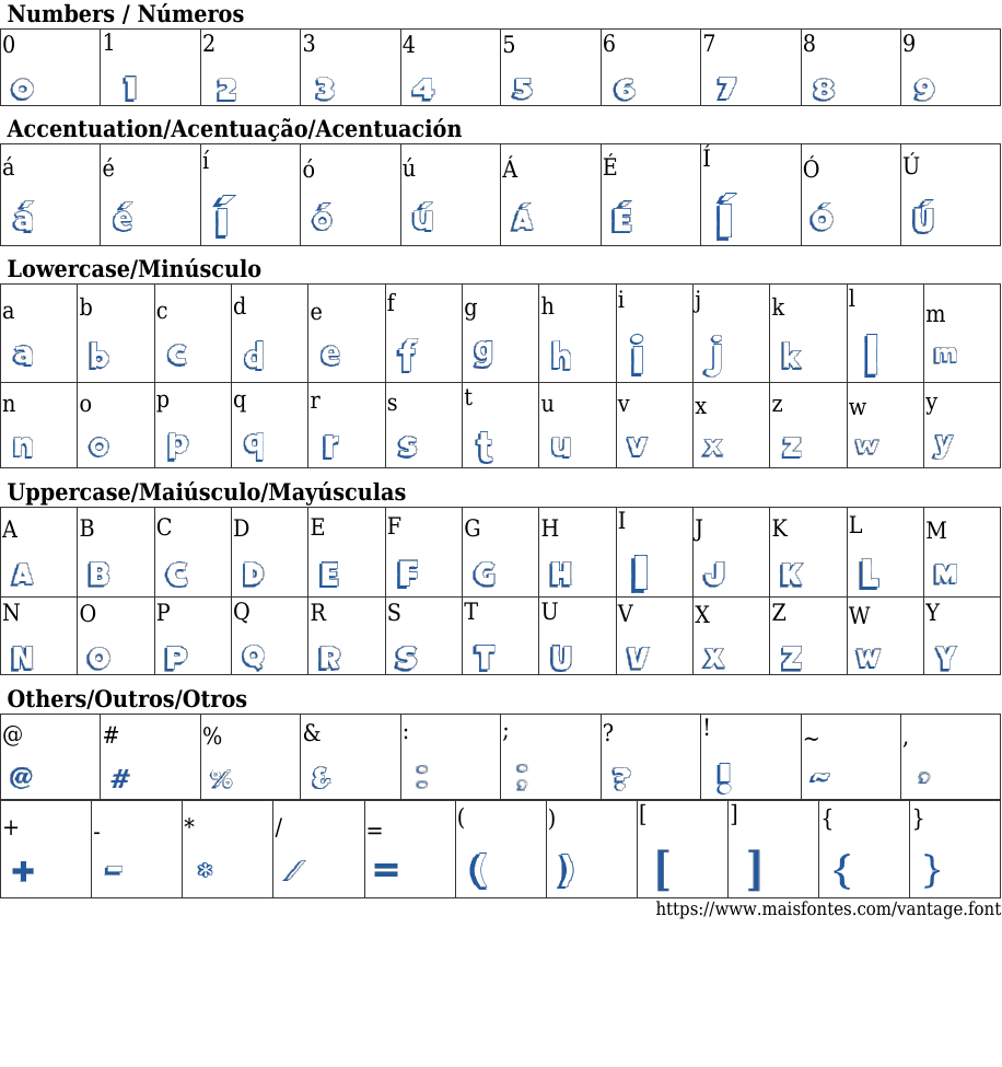 Vantage: Free Font Download | MaisFontes