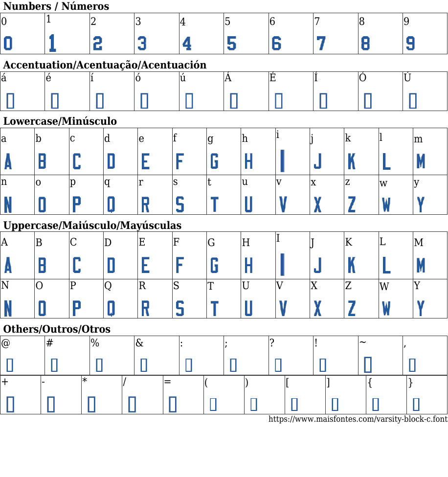 Varsity Block C: Baixar Fonte Grátis | MaisFontes