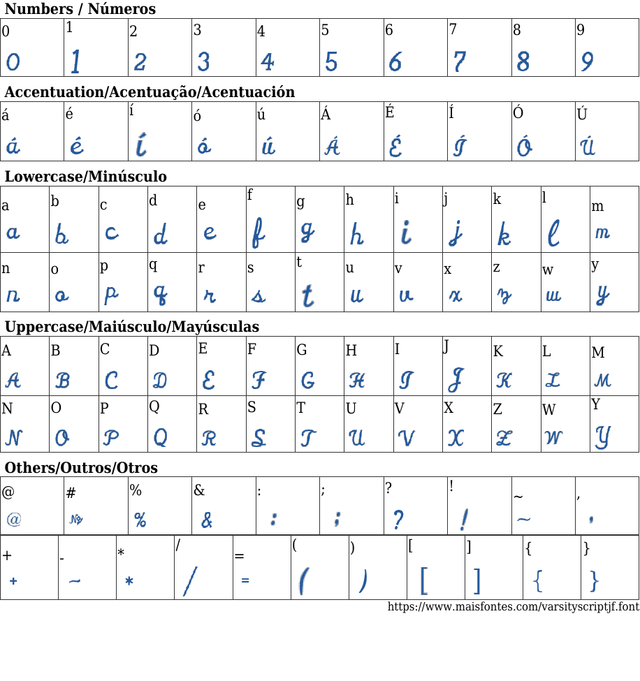 Varsity Script Font: Free Download | MaisFontes