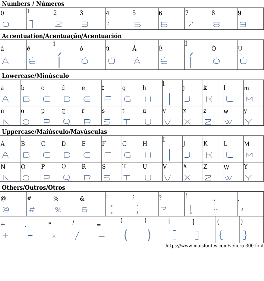 Venera 300: Free Font Download | MaisFontes