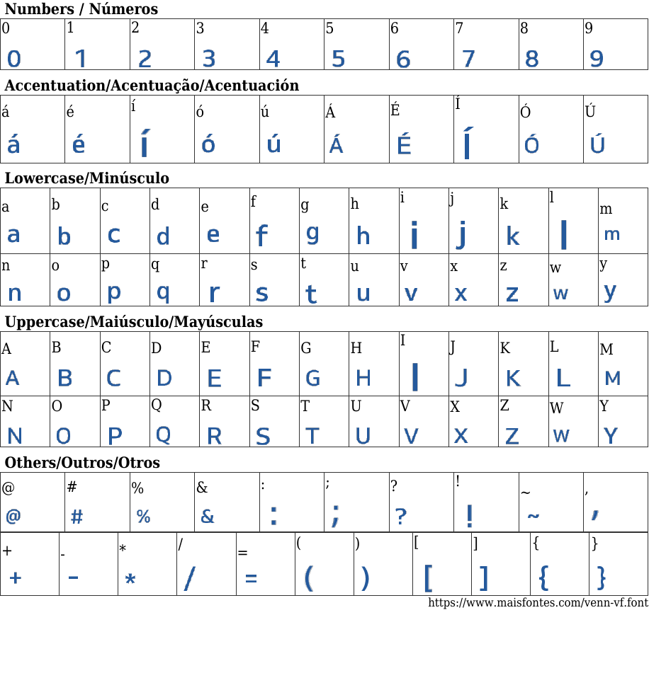Venn VF Font: Free Download | MaisFontes