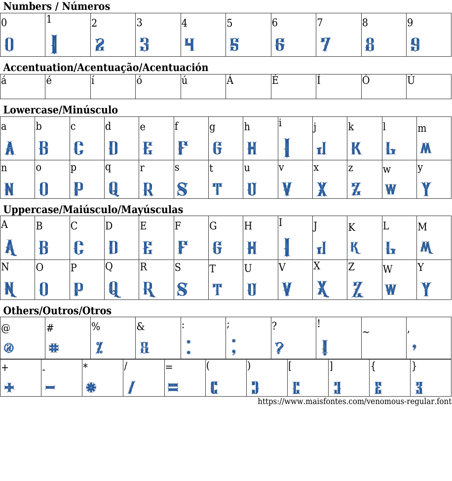 Venomous Regular: Download Free Font | MaisFontes