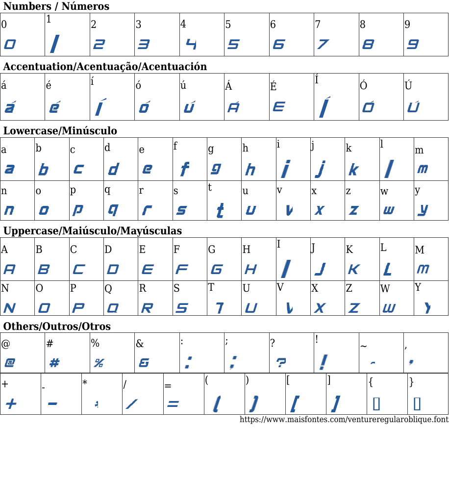 Venture Regular Oblique: Baixar Fonte Grátis | MaisFontes