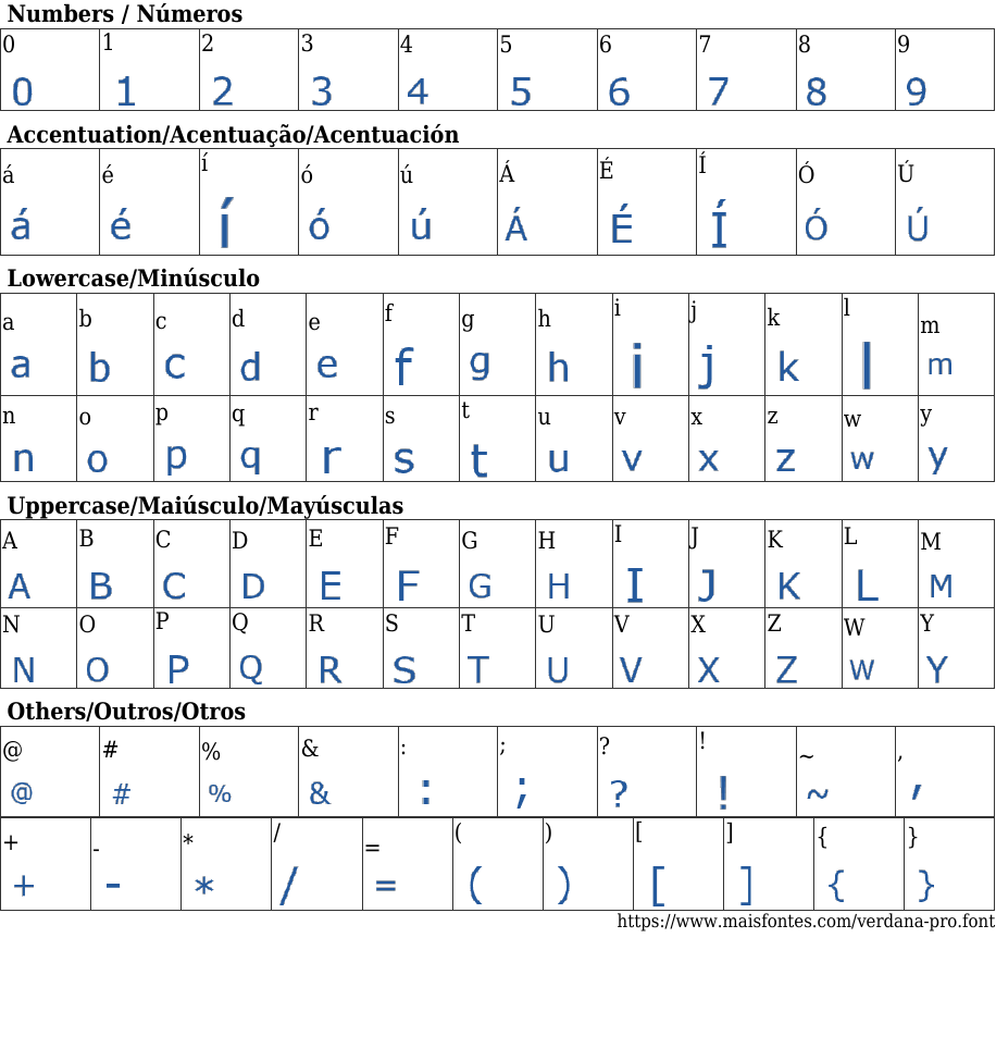 Verdana Pro: Free Font Download | MaisFontes