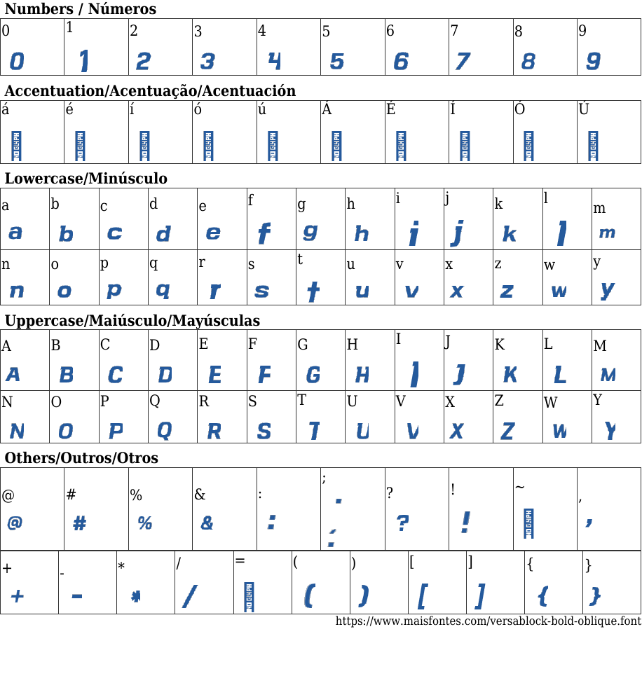 VersaBlock Bold Oblique: Baixar Fonte Grátis | MaisFontes