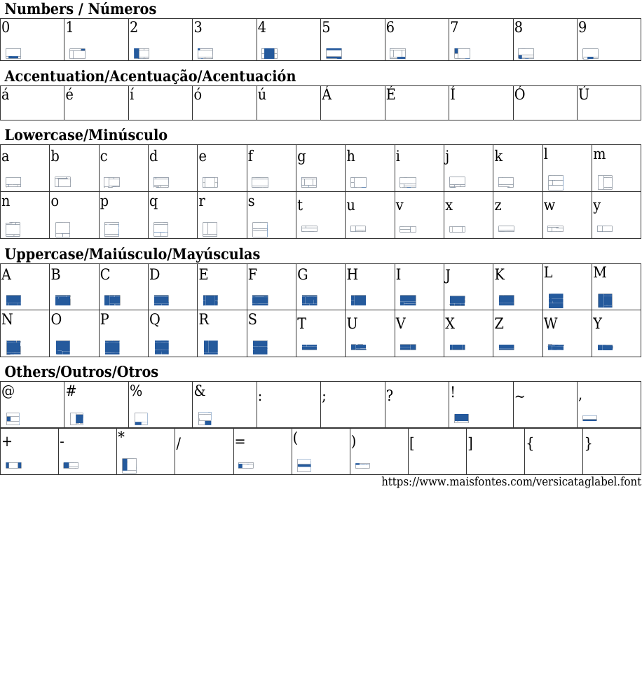 Versica Tag Label: Free Font Download | MaisFontes