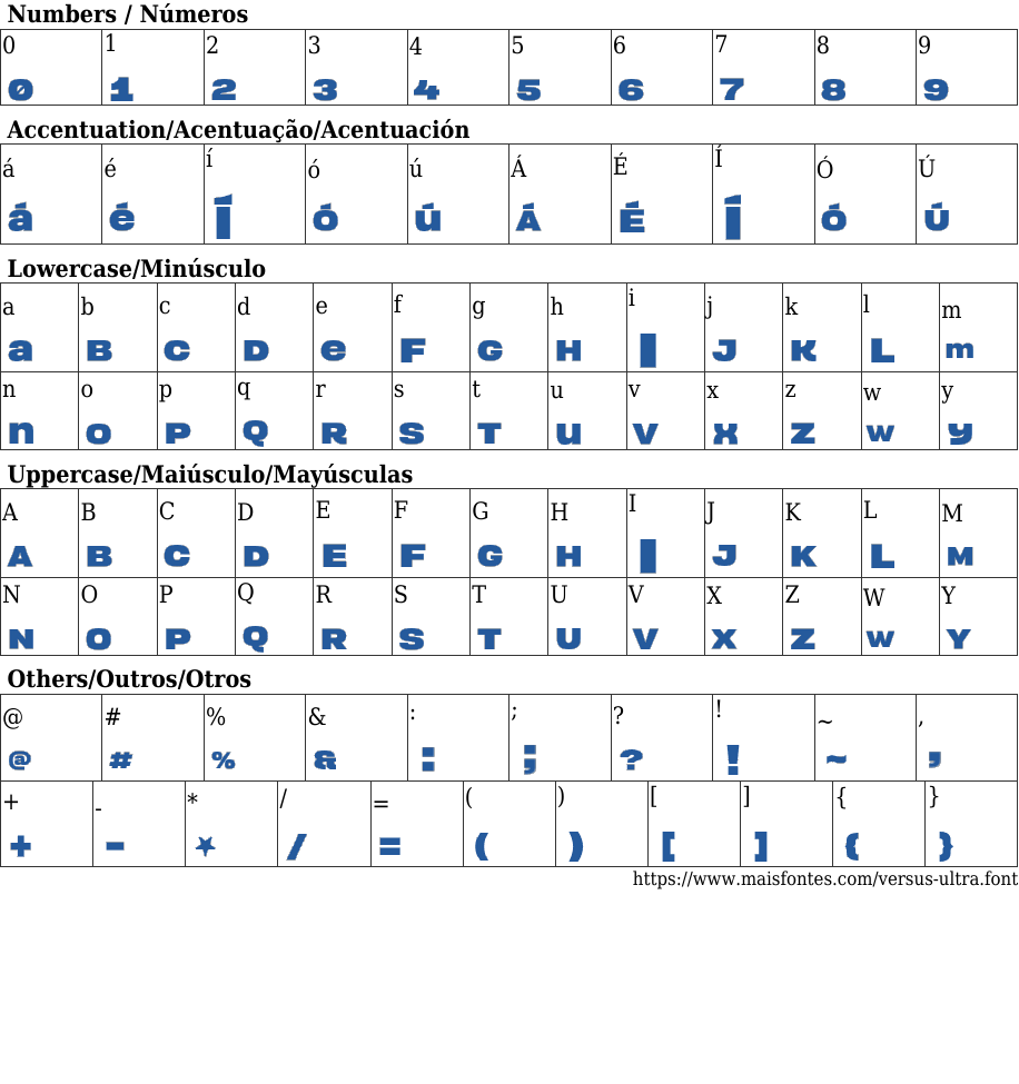 Versus Ultra Font: Free Download | MaisFontes