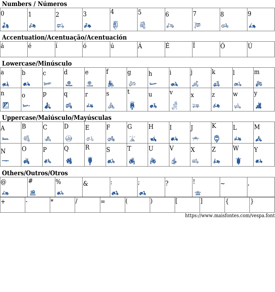 Vespa: Download Free Font | MaisFontes