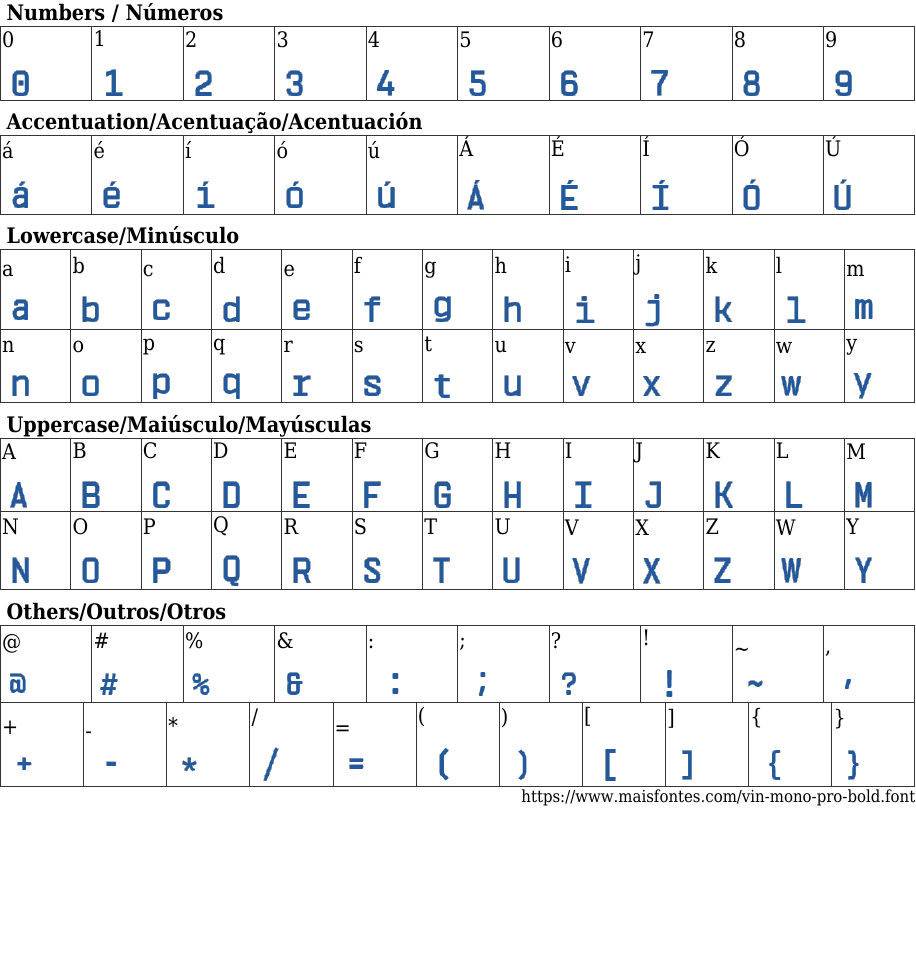 Vin Mono Pro Bold Font: Free Download | MaisFontes