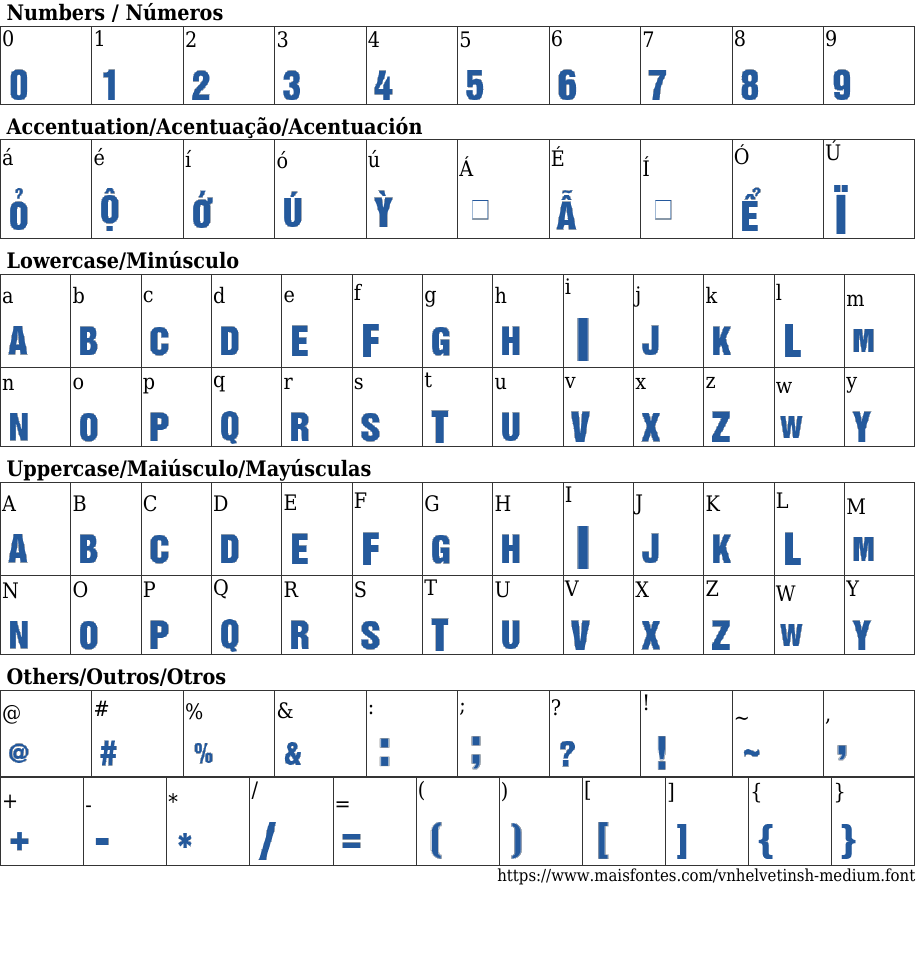 VnHelvetInsH Medium Font: Free Download | MaisFontes