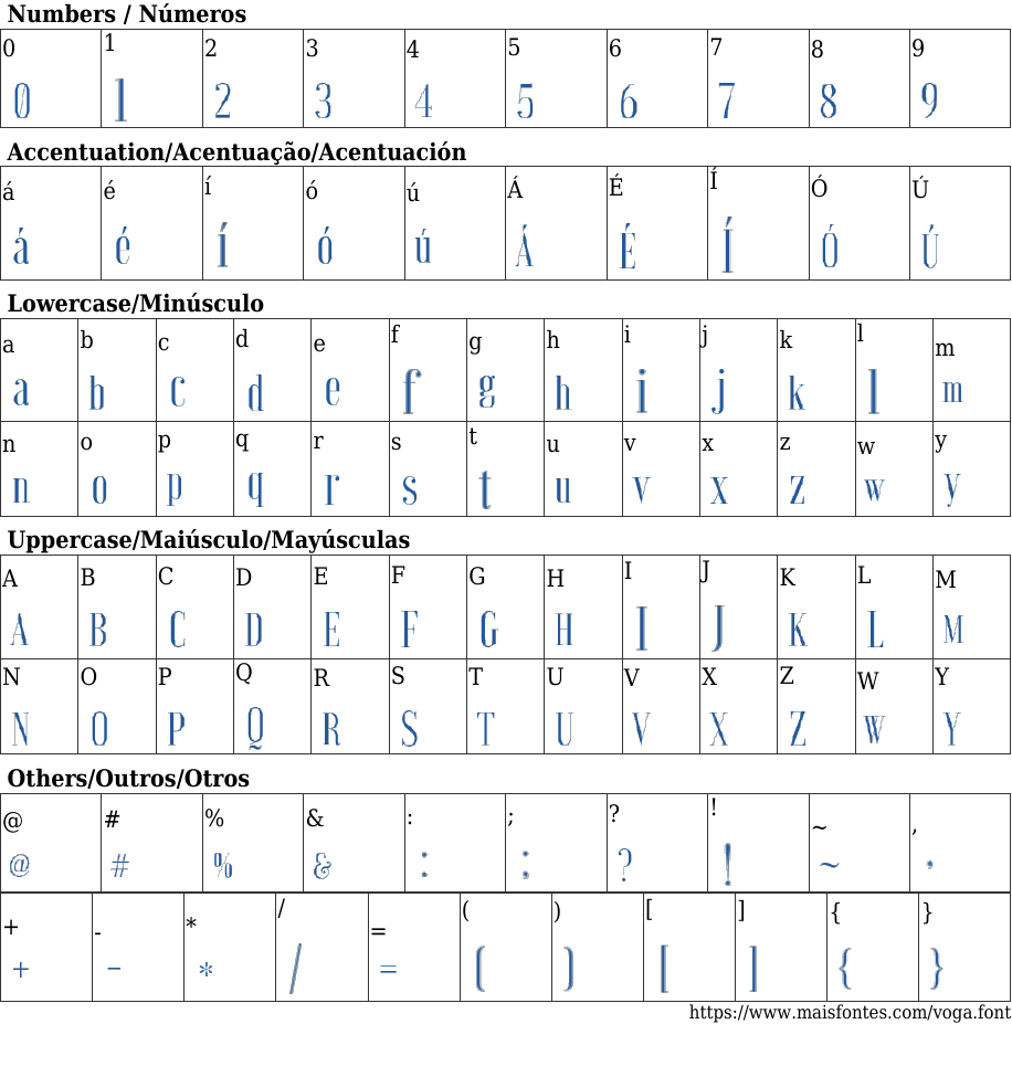 Voga: Free Font Download | MaisFontes